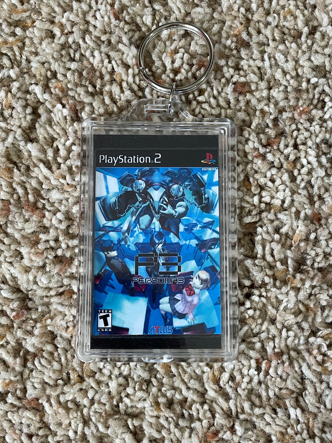 Shin Megami Tensei Persona 3 - P3 "video Game Cover Art Custom Key ...
