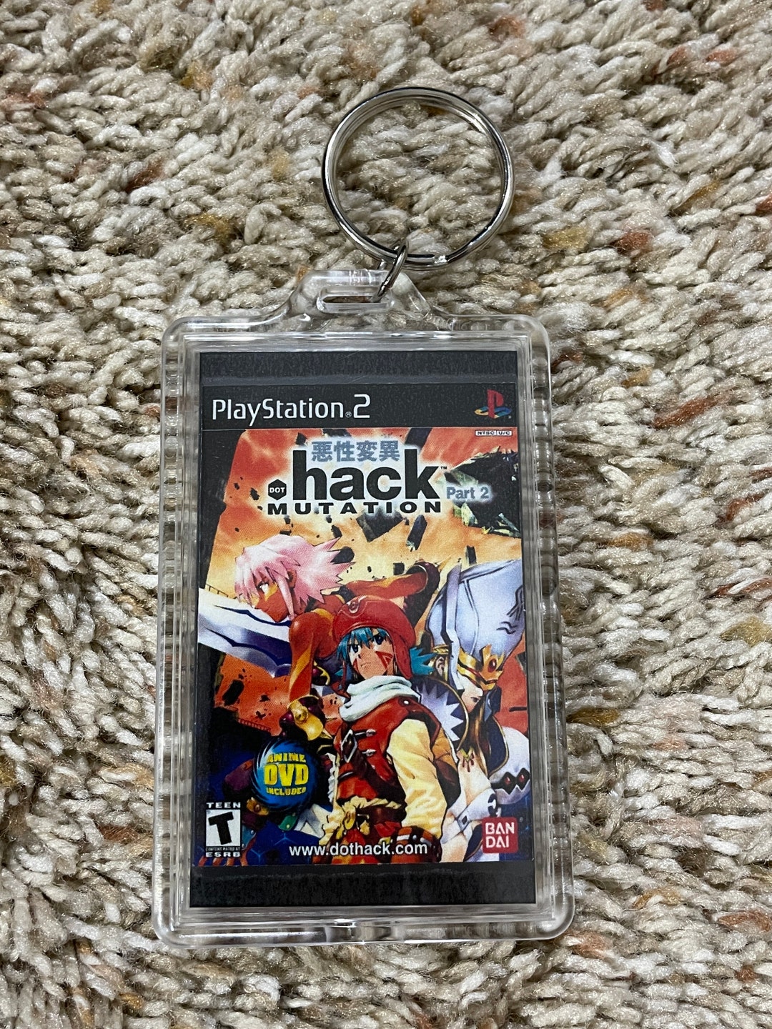 Dot Hack Mutation Part 2 video Game Cover Art Custom Key Chain Display ...