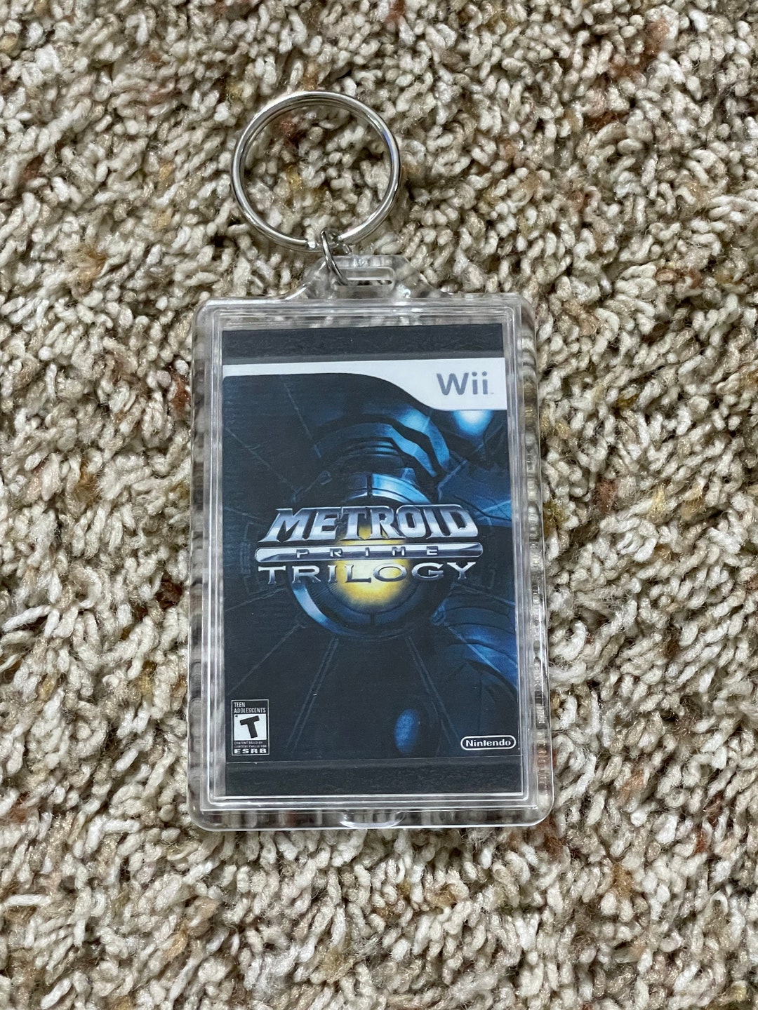 Metroid Prime Trilogy "video Game Cover Art Custom Key Chain Display ...