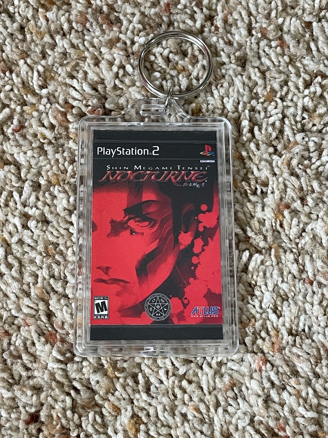 Shin Megami Tensei Nocturne "video Game Cover Art Custom Key Chain ...