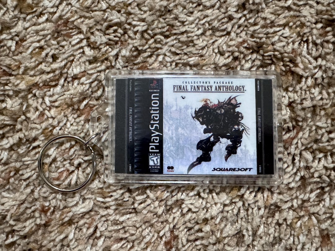 Final Fantasy Anthology "video Game Cover Art Custom Key Chain Display ...