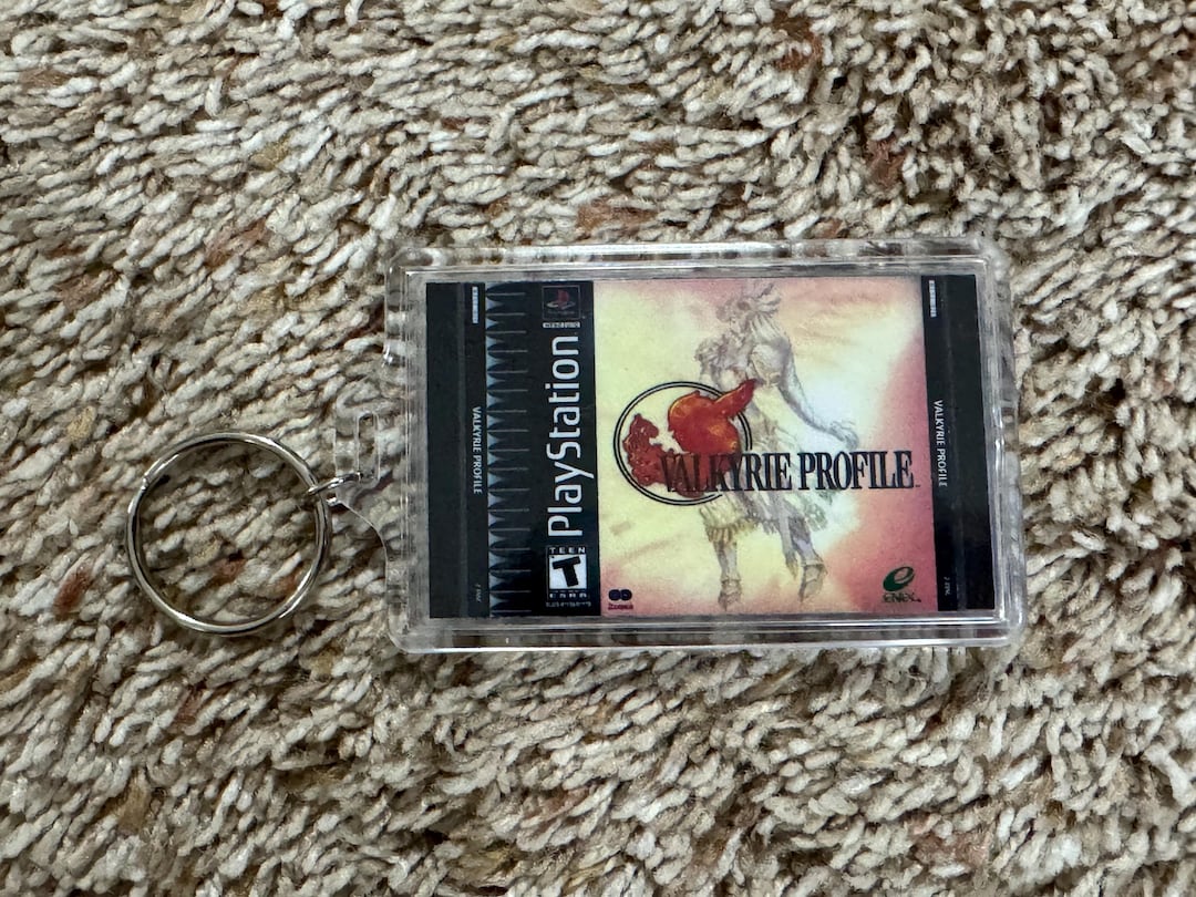 Valkyrie Profile "video Game Cover Art Custom Key Chain Display ...
