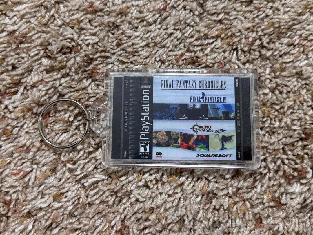 Final Fantasy Chronicles "video Game Cover Art Custom Key Chain Display ...