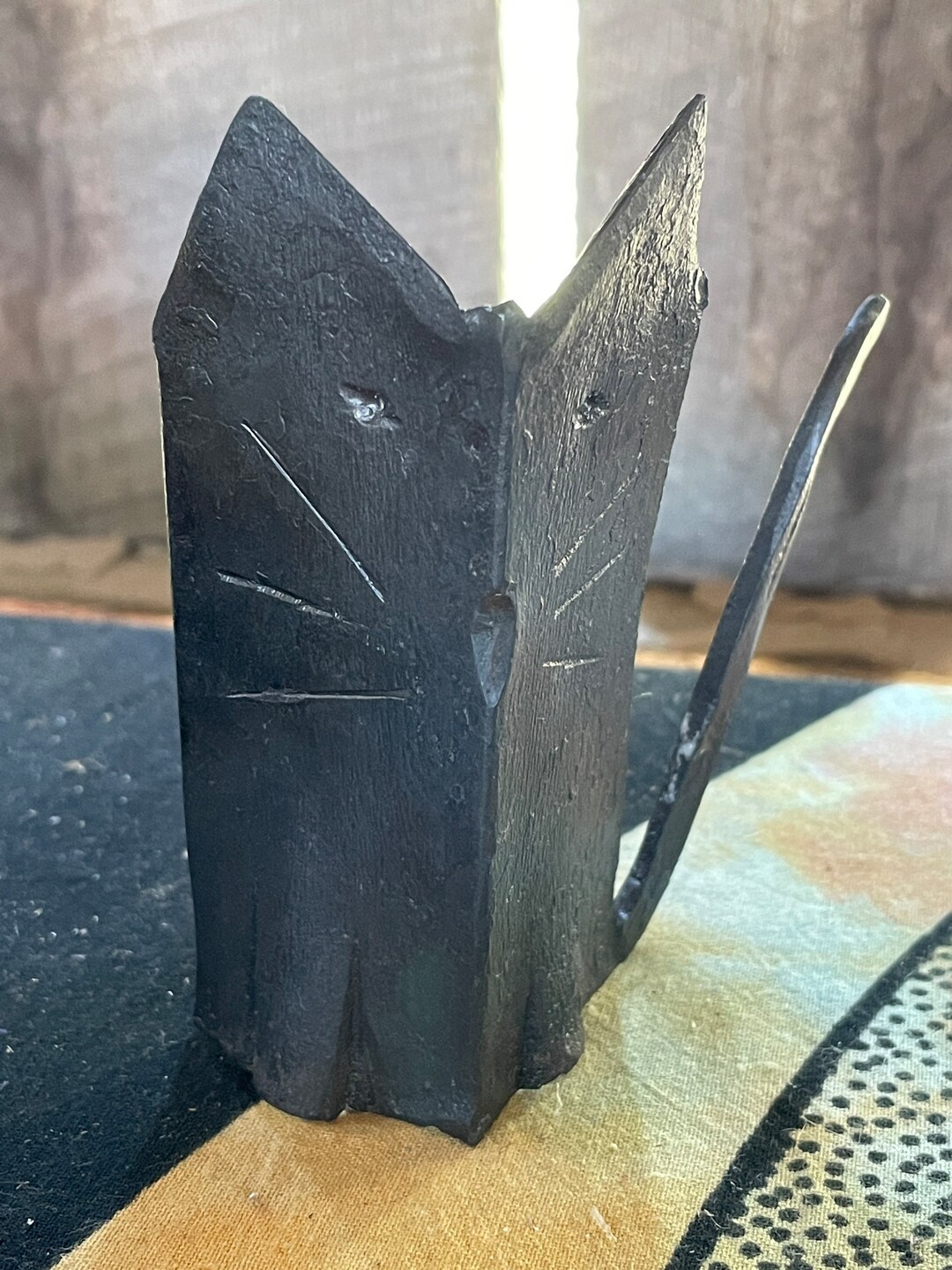 Hand Forged Cat Sculpture - Etsy