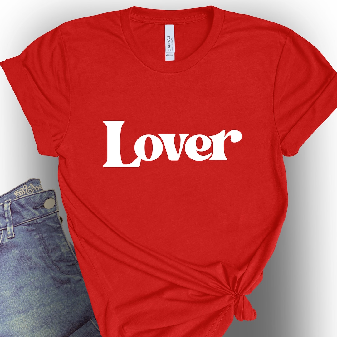Lover Shirt, Valentine Shirt, Swiftie Shirt, Pink Red Black Green Blue Lover Shirt, Couples ...