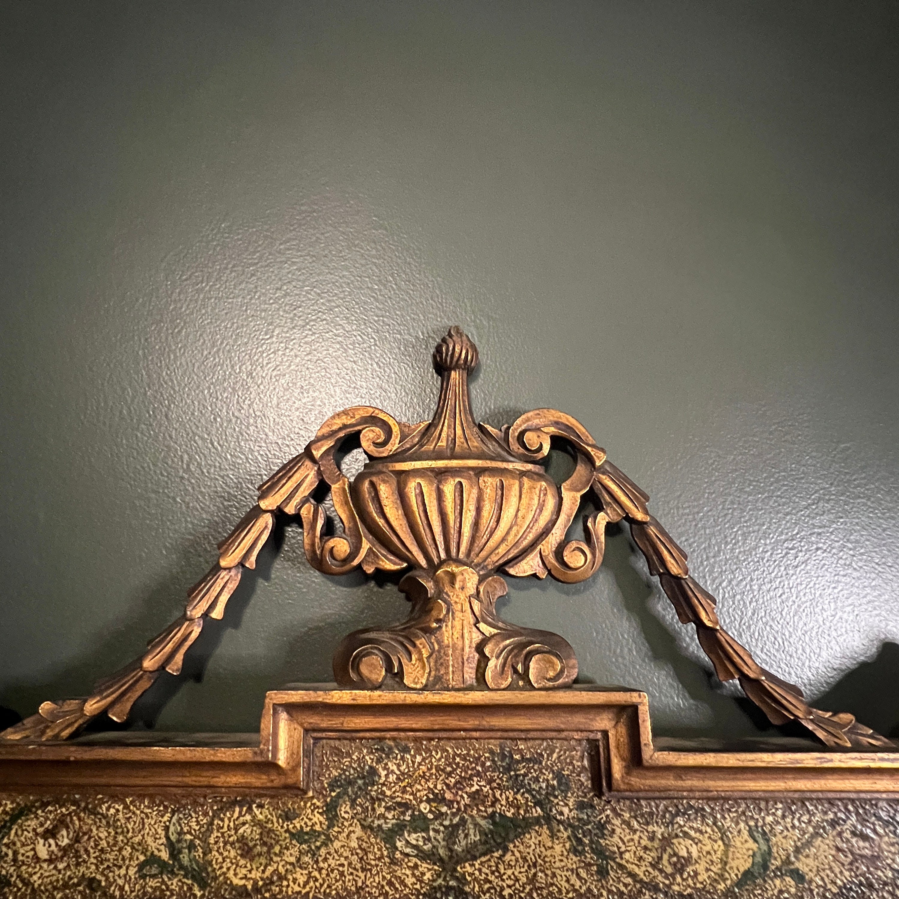 Hand Painted Antique Half Table and Mirror - Etsy