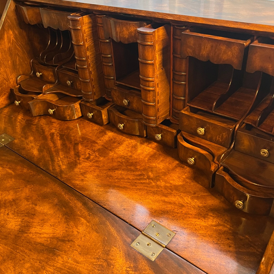 Theodore Alexander Hand Carved Benjamin Franklin Desk - Etsy