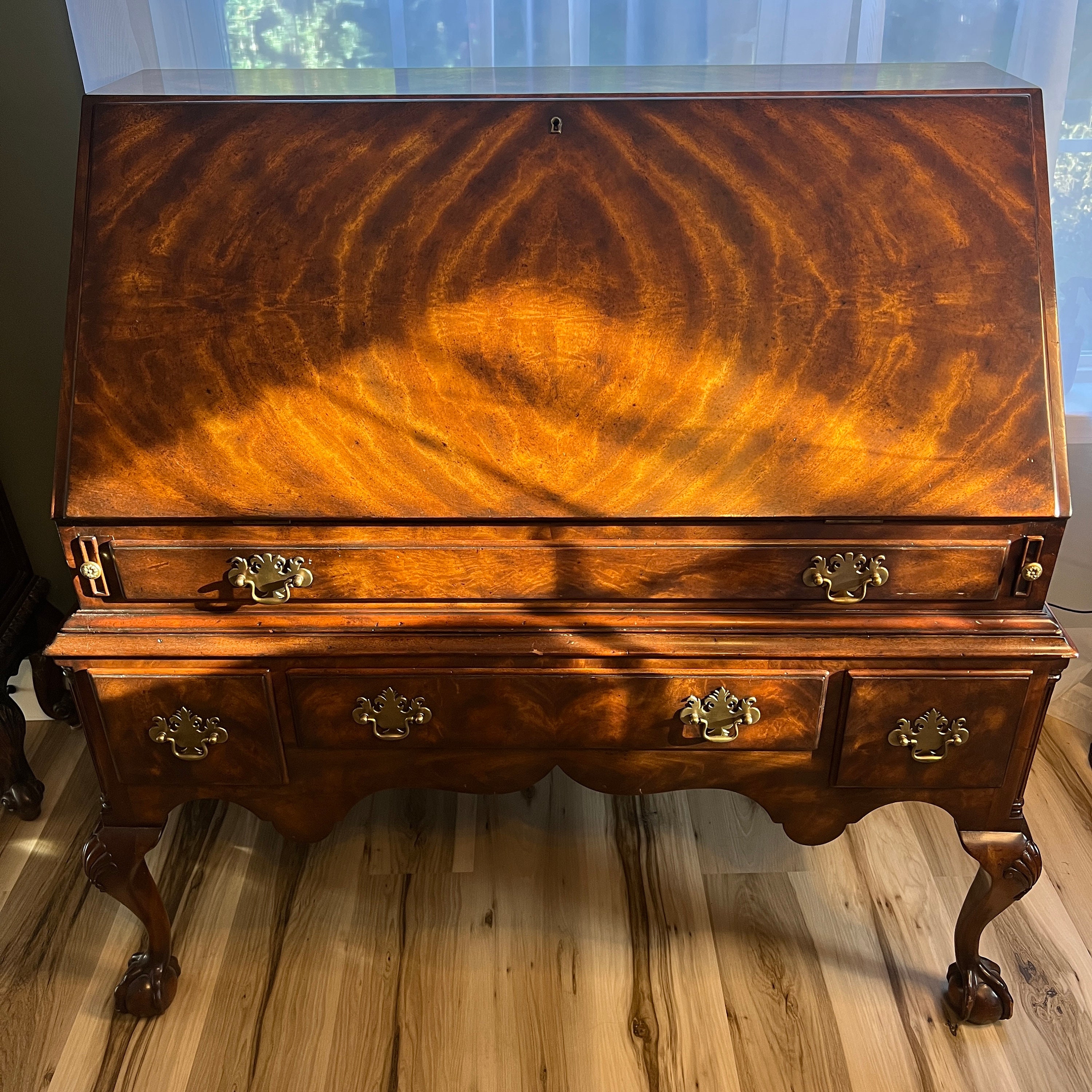 Theodore Alexander Hand Carved Benjamin Franklin Desk - Etsy