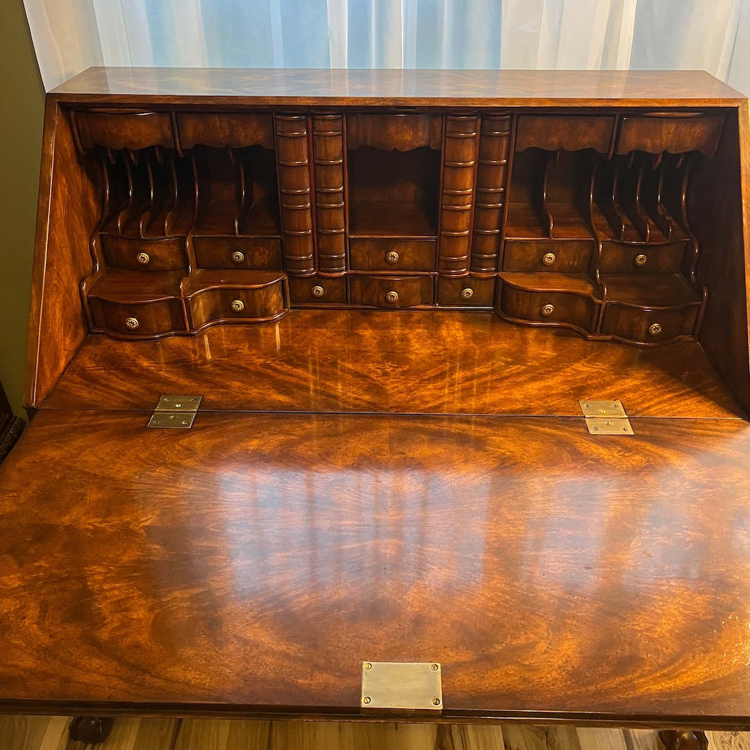 Theodore Alexander Hand Carved Benjamin Franklin Desk - Etsy