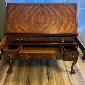 Theodore Alexander Hand Carved Benjamin Franklin Desk - Etsy