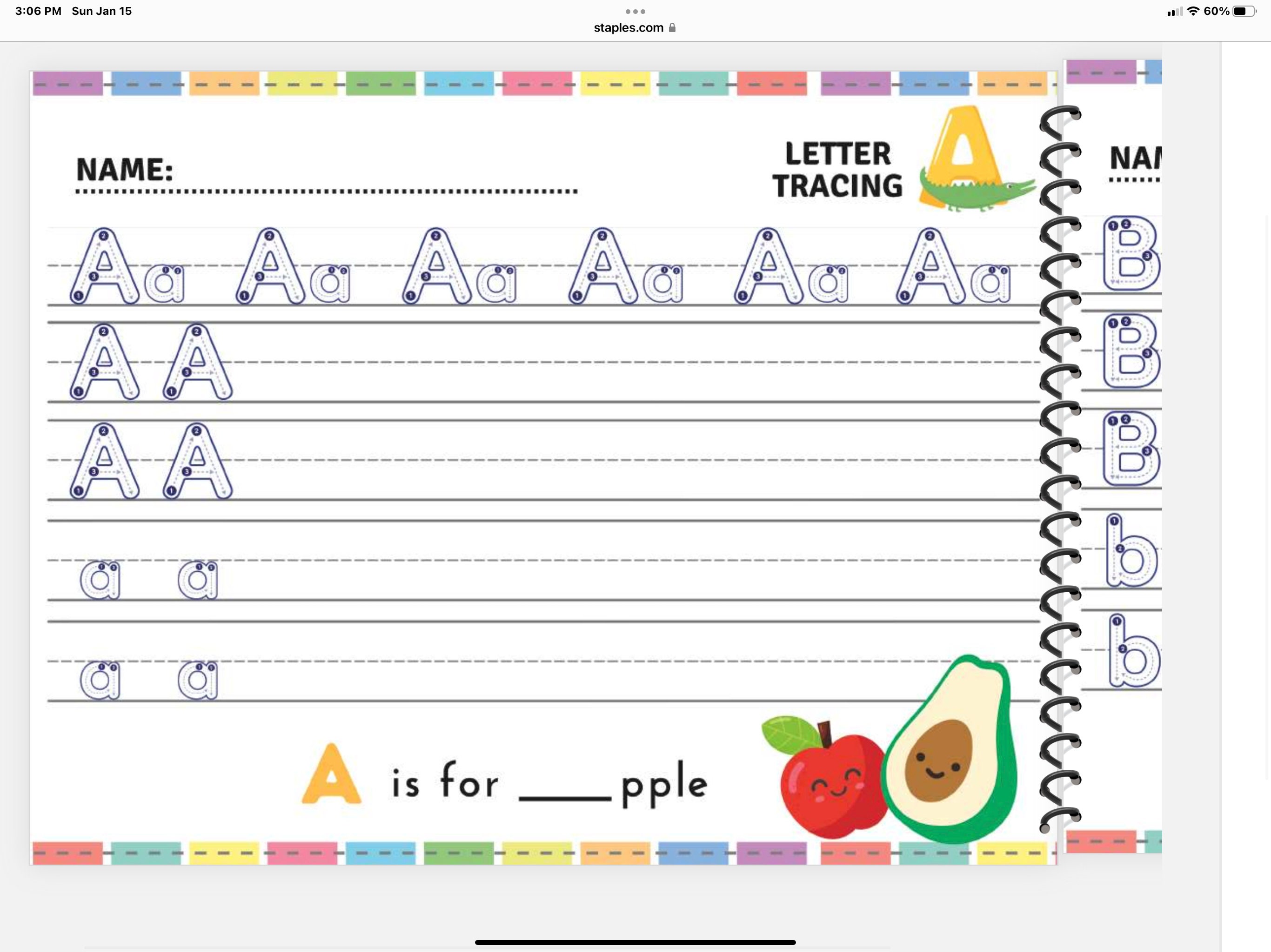 PRINTABLE Alphabet Letter Tracing Workbook - PRACTICE LETTERS A-Z ...