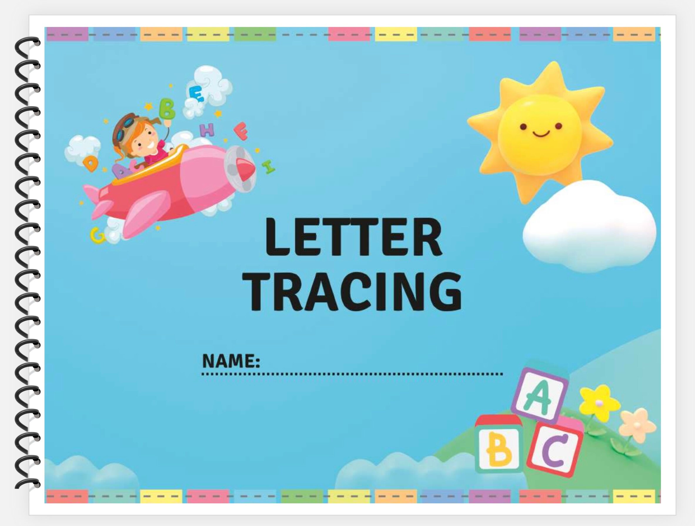 PRINTABLE Alphabet Letter Tracing Workbook - PRACTICE LETTERS A-Z ...