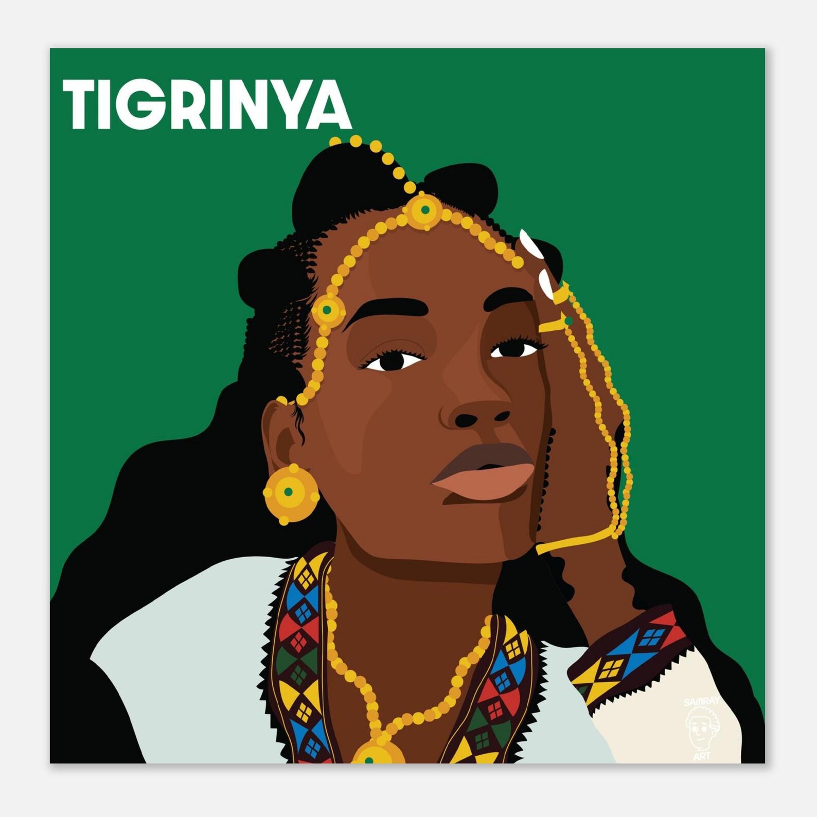 Tigrinya Print | 10x10in - Etsy