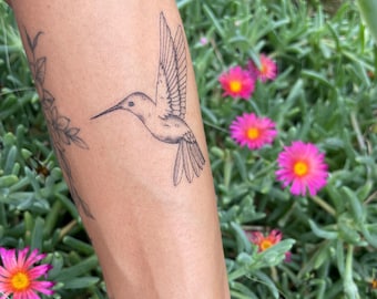 Hummingbird Temporary Tattoos | Hummingbird Tattoo | Fine Line Tattoo ...