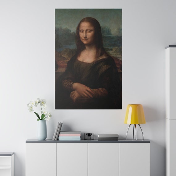 Leonardo Da Vinci's Mona Lisa Matte Canvas Stretched - Etsy