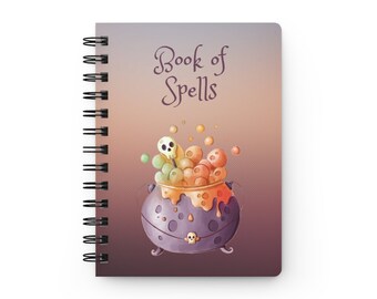 Book of Spells Notebook Magical Wizardry Notebook Witches - Etsy