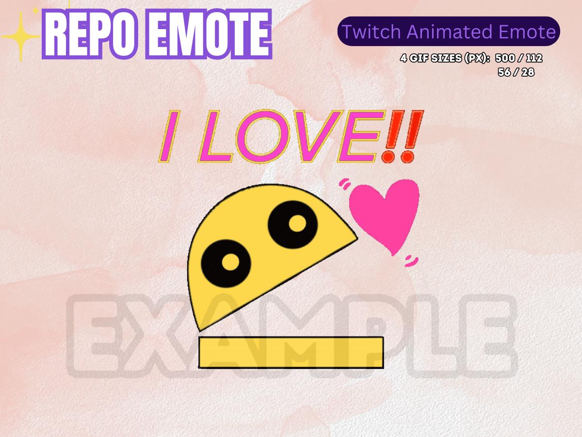 REPO Animated Emotes | I LOVE REPO Emotes | Twitch - Etsy