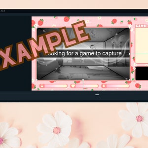 Strawberry & Daisy Pre-made Twitch Overlays BUNDLE / Scenes / Non ...