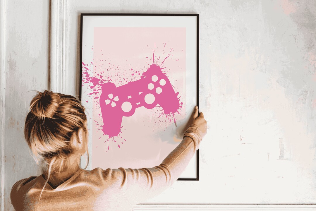 Printable Video Game Controller Wall Art Feminine Grunge Gamer - Etsy