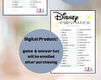 Parents Matching Baby Shower Game Card, Match the Parents to Some of ...