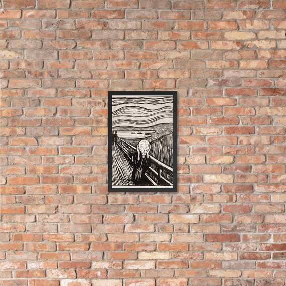 The Scream by Edvard Munch Framed Print the Scream Framed - Etsy