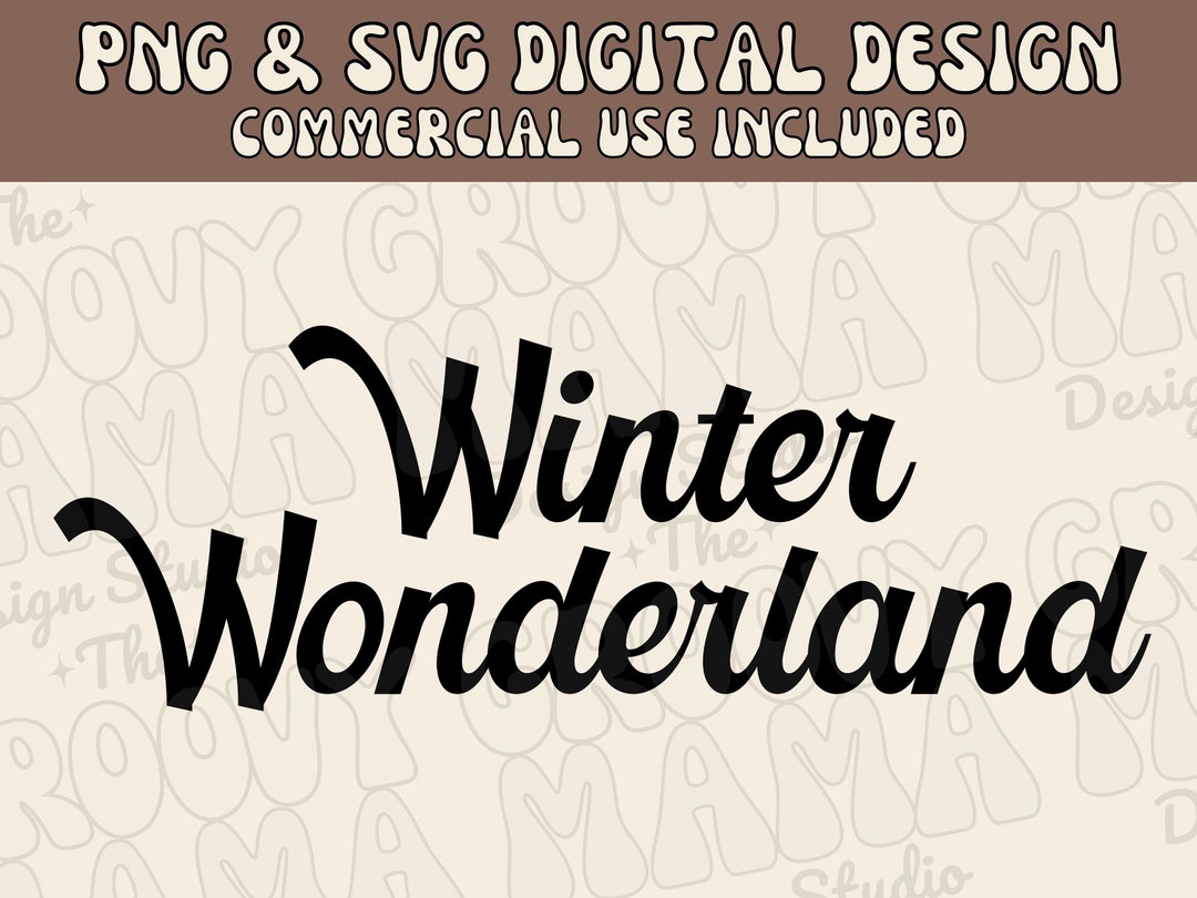 Winter Wonderland Groovy Winter PNG Sublimation and SVG Cut File, Print ...