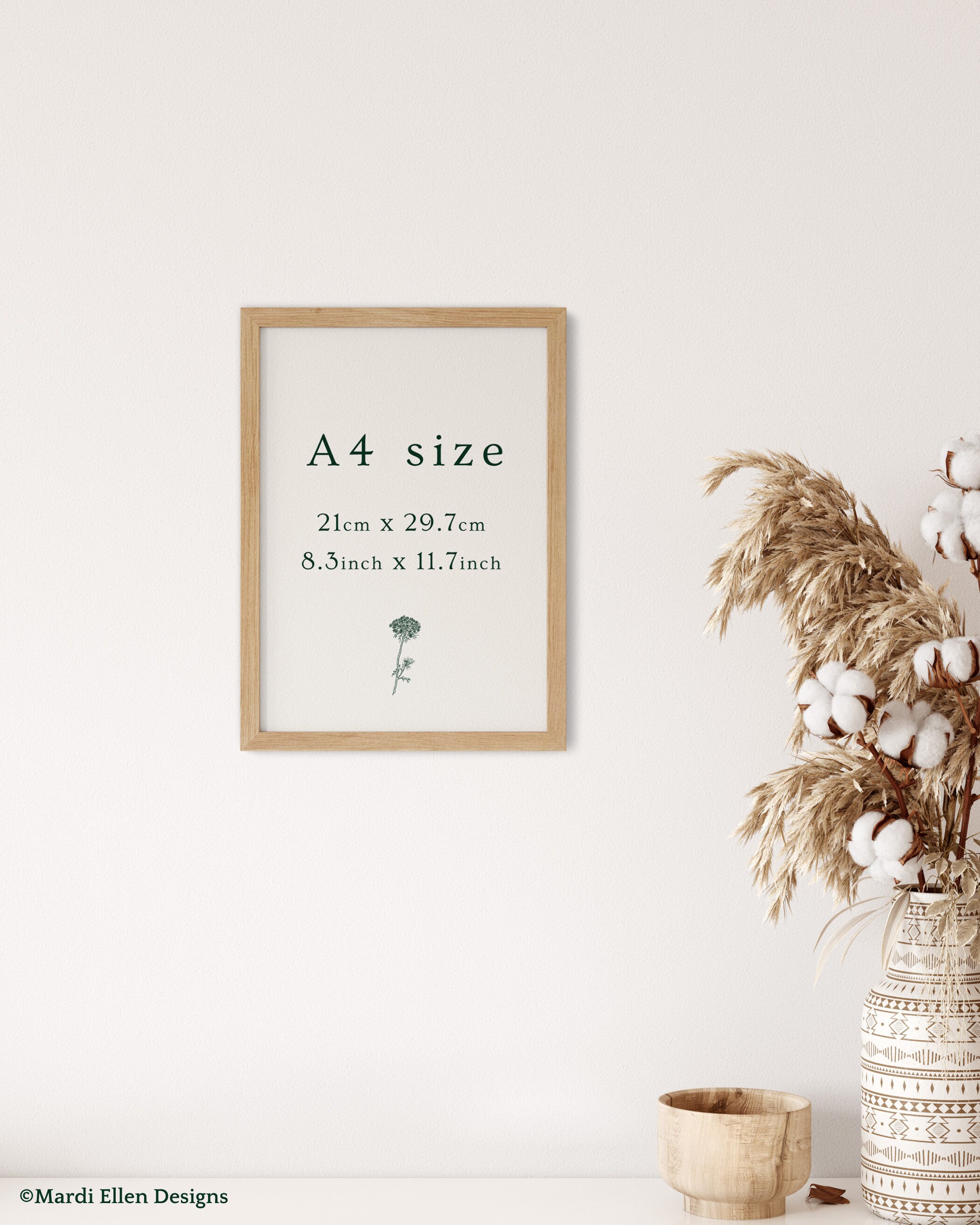 Billy Button Arch Art Print Wildflower Art Prints Botanical Prints ...