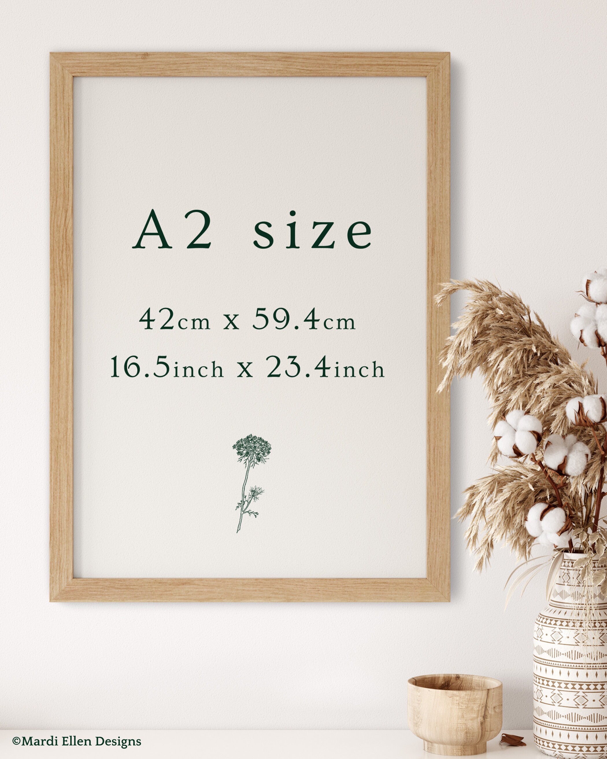 Billy Button Arch Art Print Wildflower Art Prints Botanical Prints ...