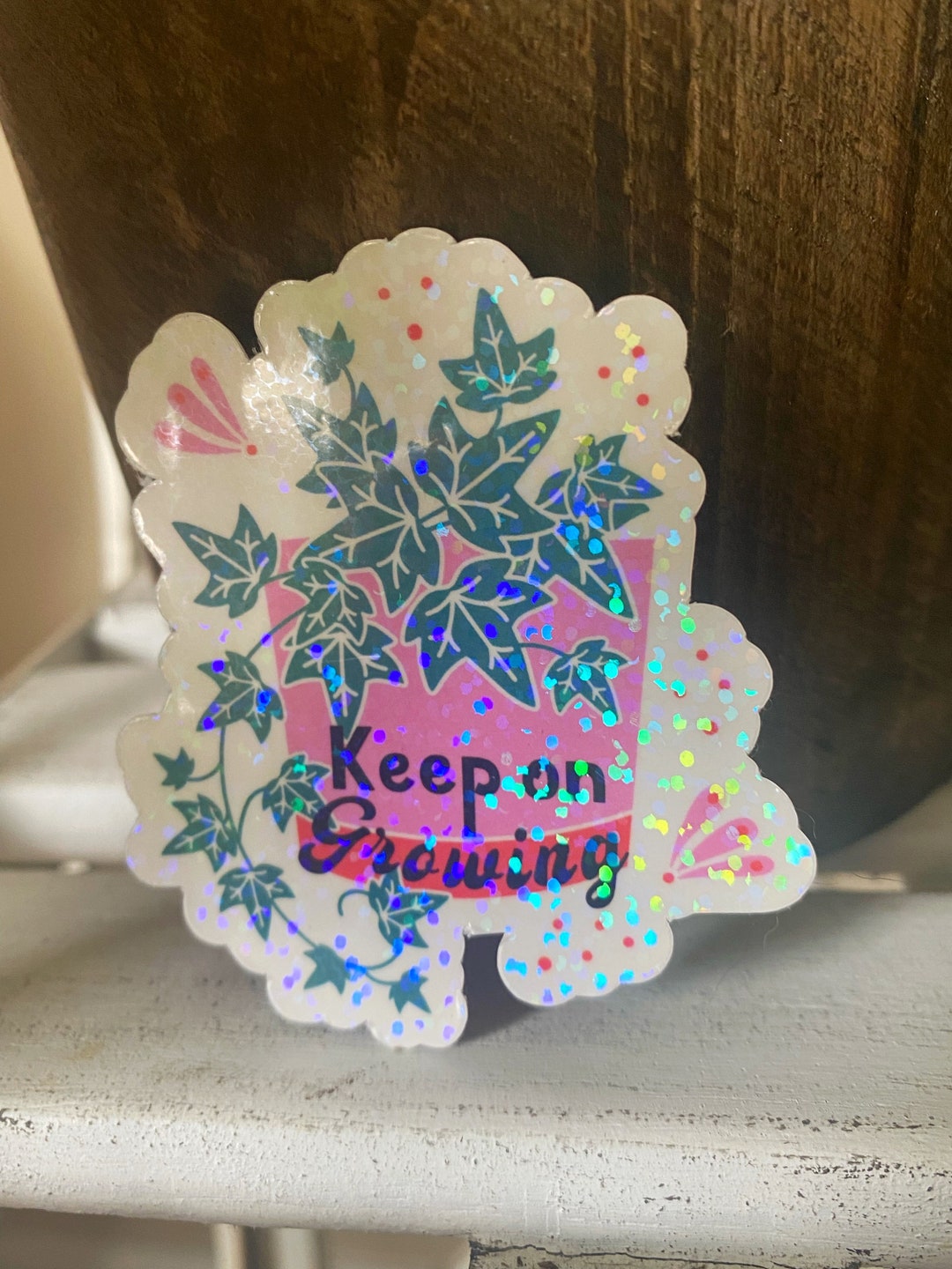 Keep on Growing Sticker Plant Sticker Aesthetic Plant Sticker ...