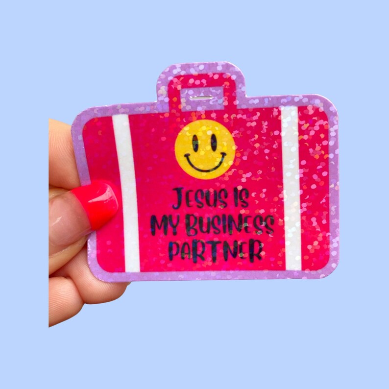 Jesus is My Business Partner Sticker || Jesus Sticker || Holographic ...