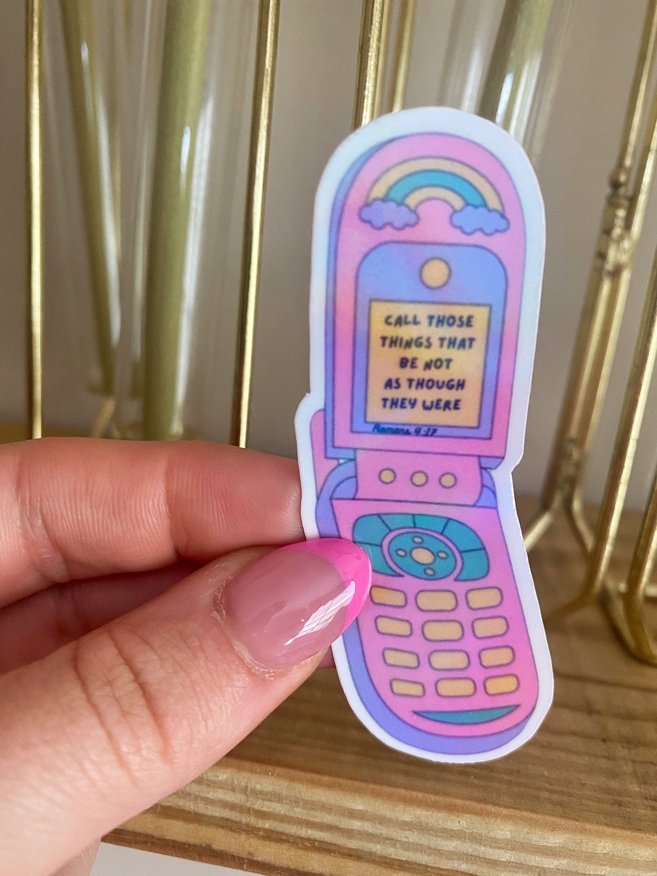 Phone Sticker || Aesthetic Sticker || Waterproof Sticker || Laptop ...