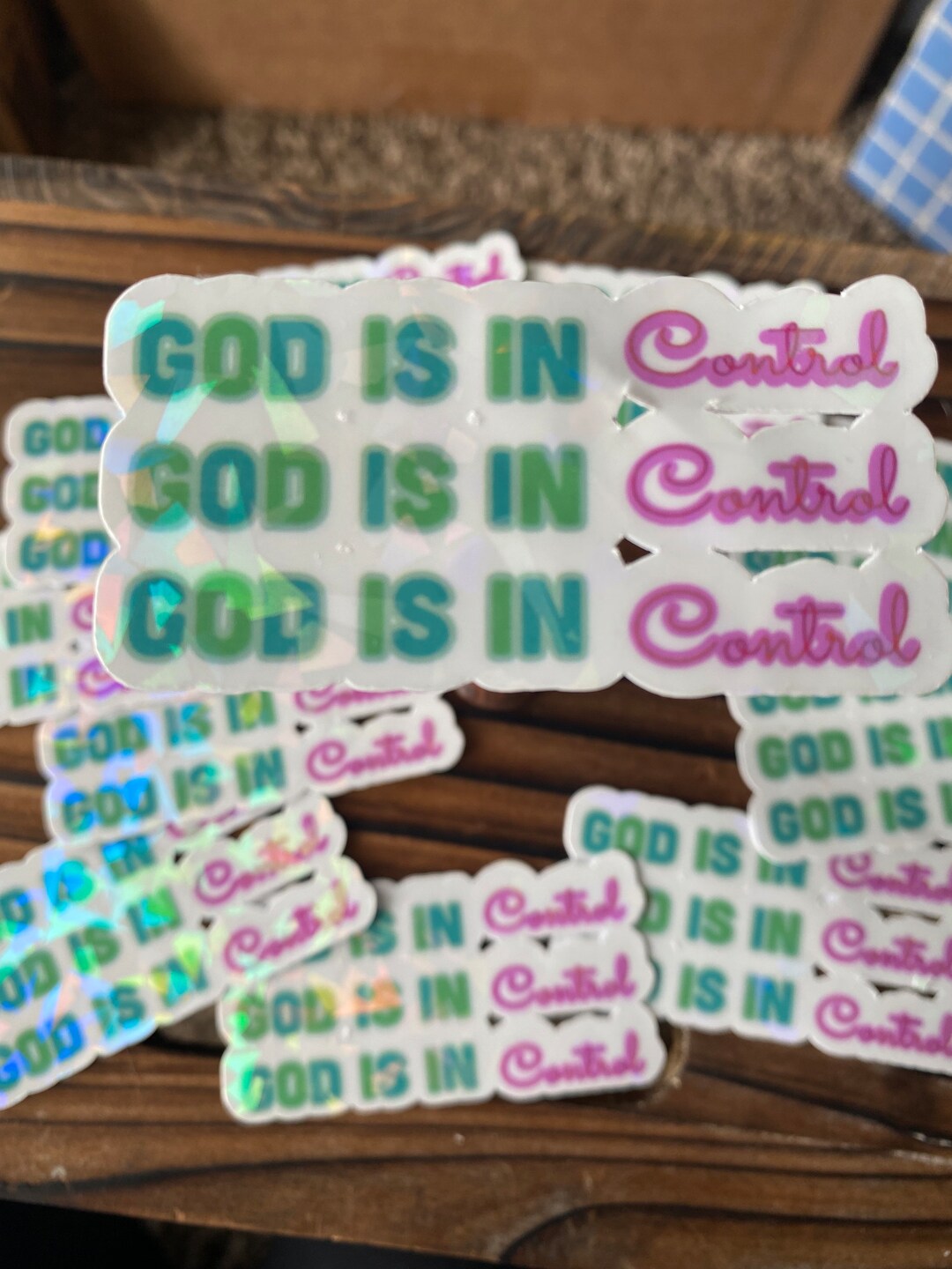 God is in Control Sticker Jesus Sticker Aesthetic Sticker Christian ...