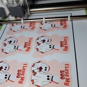 Retro Ghost Valentines Day Sticker - Etsy