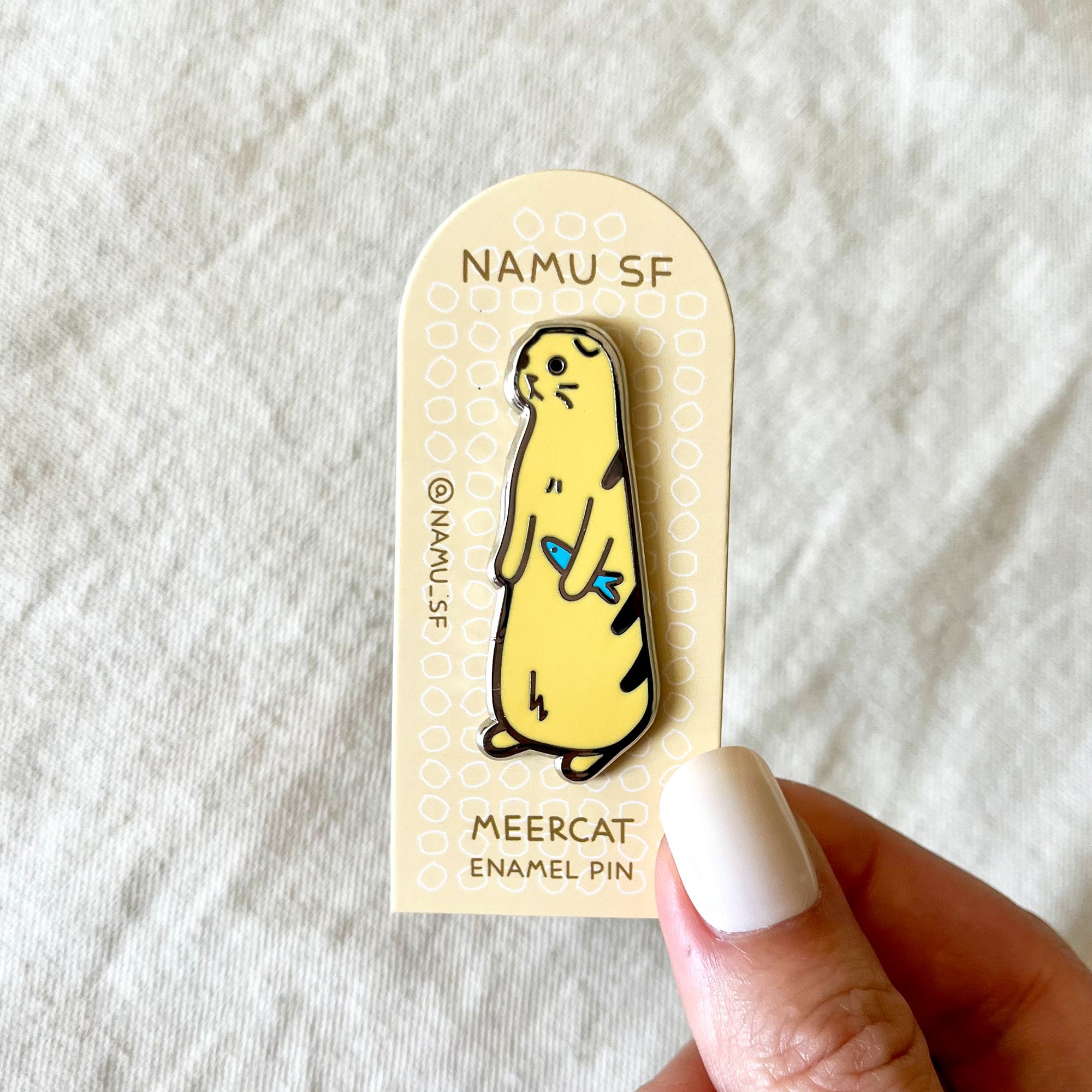 Yellow Scottish Fold Pin, Cat Pins, Cat Enamel Pin, Cat Badges, Cat ...