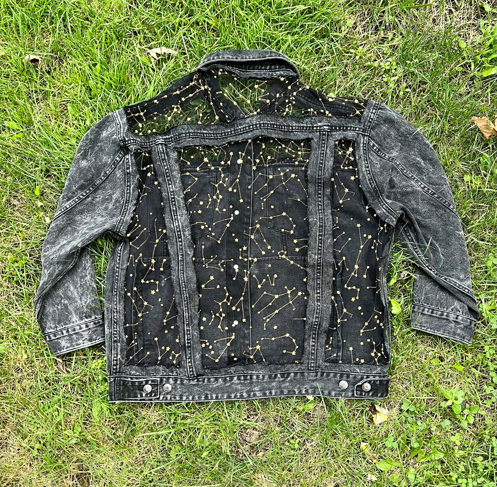 The Midnights Jacket Custom Embroidered Lace Denim Taylor Swift ...