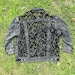 Oversized Custom Denim Black Jean Constellation Jacket With Sheer Lace ...