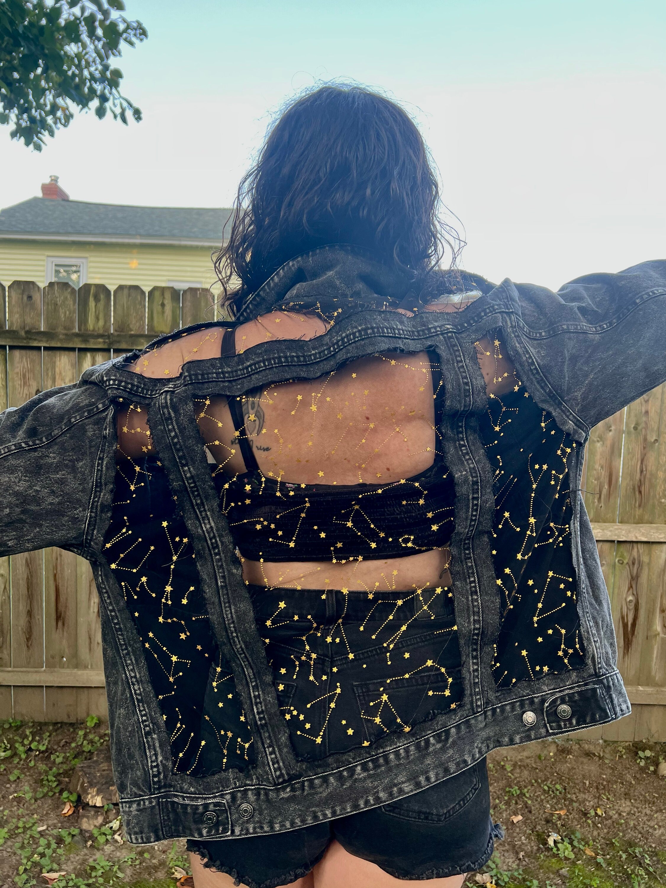 The Midnights Jacket Custom Embroidered Lace Denim Taylor Swift ...