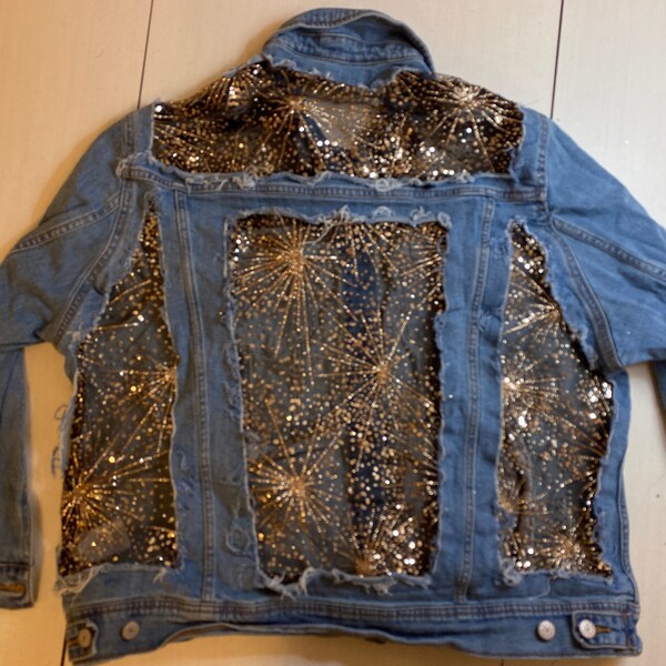 Denim Lace Jacket - Etsy
