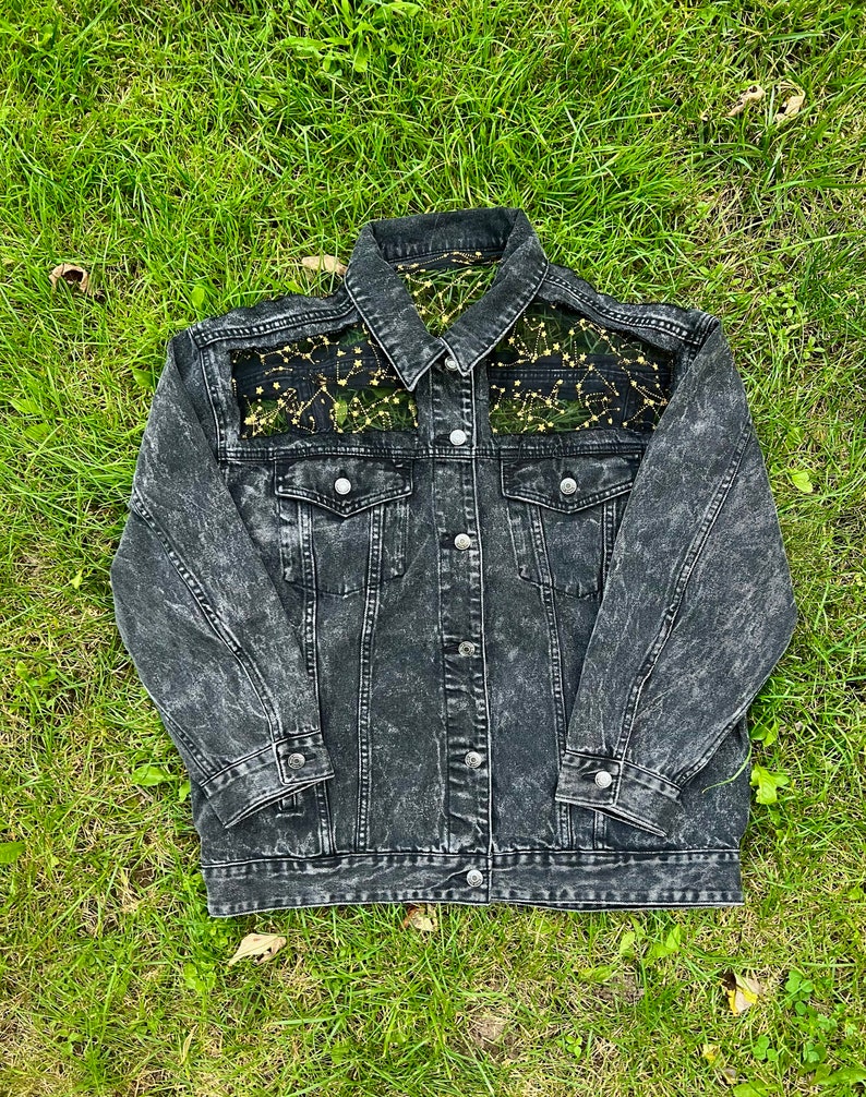 The Midnights Jacket Custom Embroidered Lace Denim Taylor Swift ...