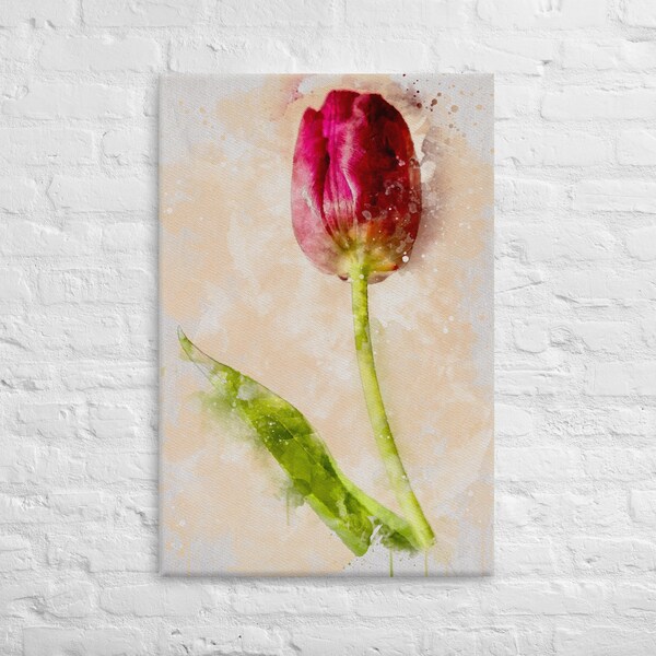 Tulip Canvas - Etsy