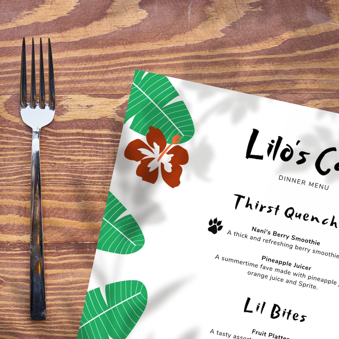 Lilo and Stitch Movie Night Menu and Template - Etsy