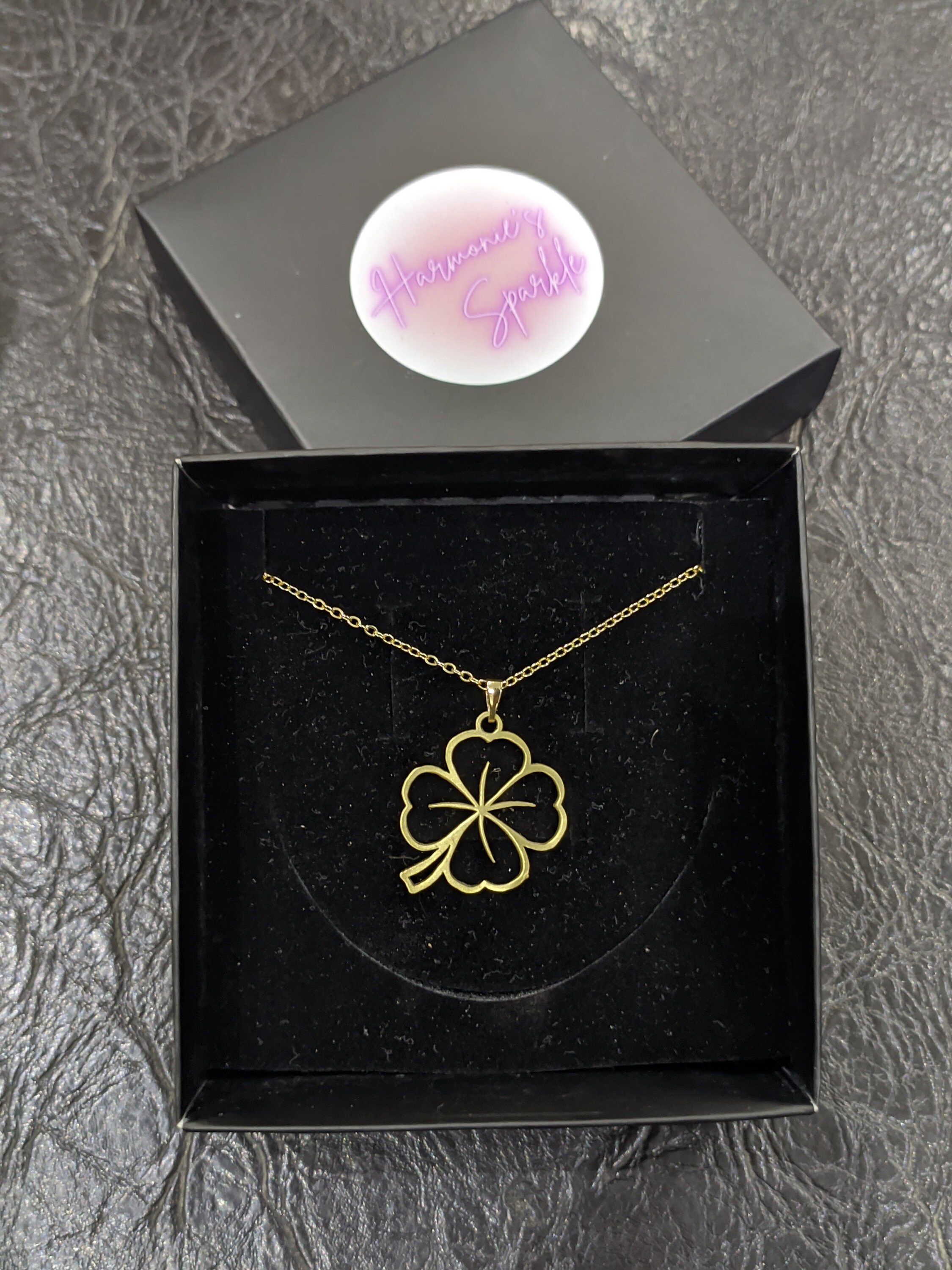 Clover Flower Necklace | Brass Jewellery Accessory Gift | for Her Gift ...