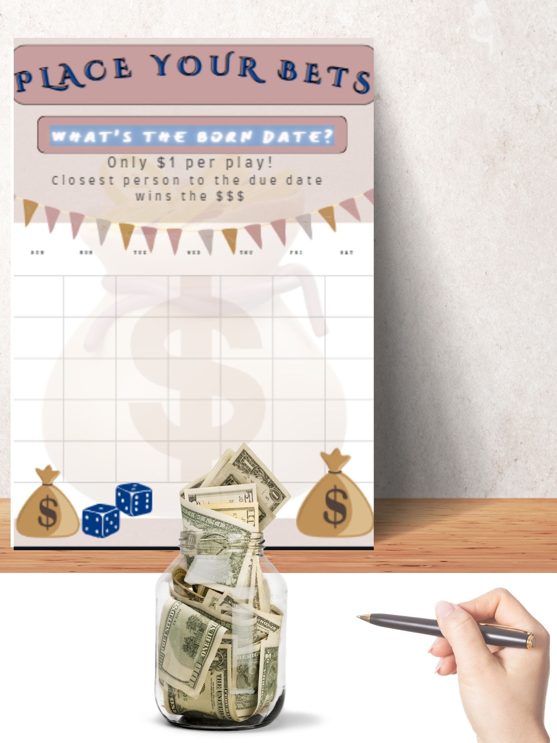 Place Your Bets Baby Shower Game - Etsy