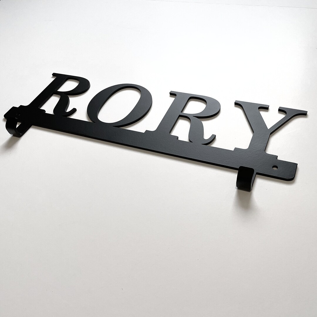 Personalized Metal Name Hooks | Double Coat Hooks | Backpack Hooks ...