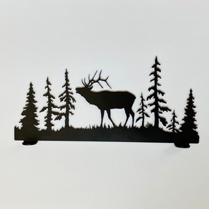 Mailbox Topper | Elk and Trees | Mailbox Decoration | Wildlife ...