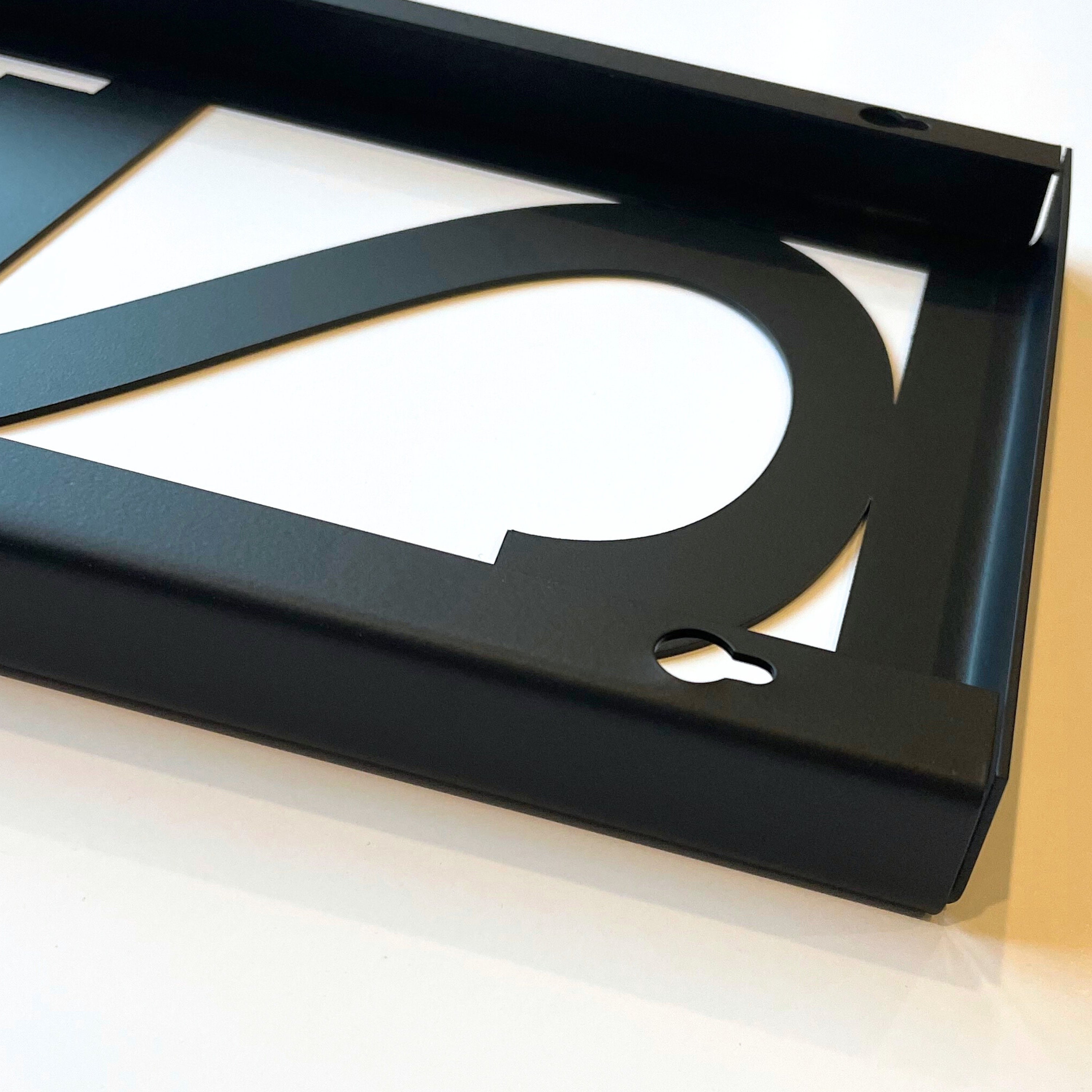 Box Framed Address Sign Metal House Number Decoration - Etsy