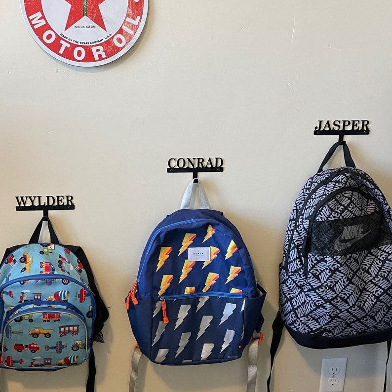 Personalized Name Hook | Coat Hook | Backpack Hooks | Towel Hook - Etsy