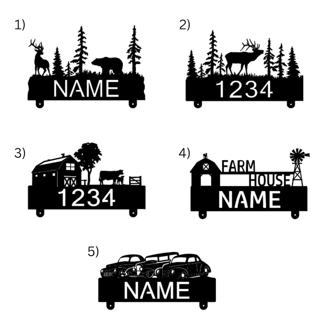 Personalized Mailbox Topper | Outdoor Decoration - Etsy