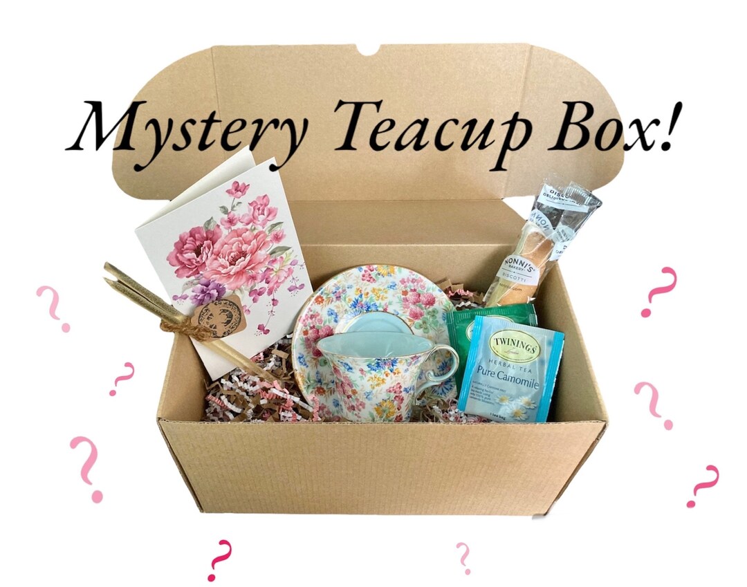 Mystery Vintage Teacup Gift Box Perfect Gift, Vintage Tea Cup and ...