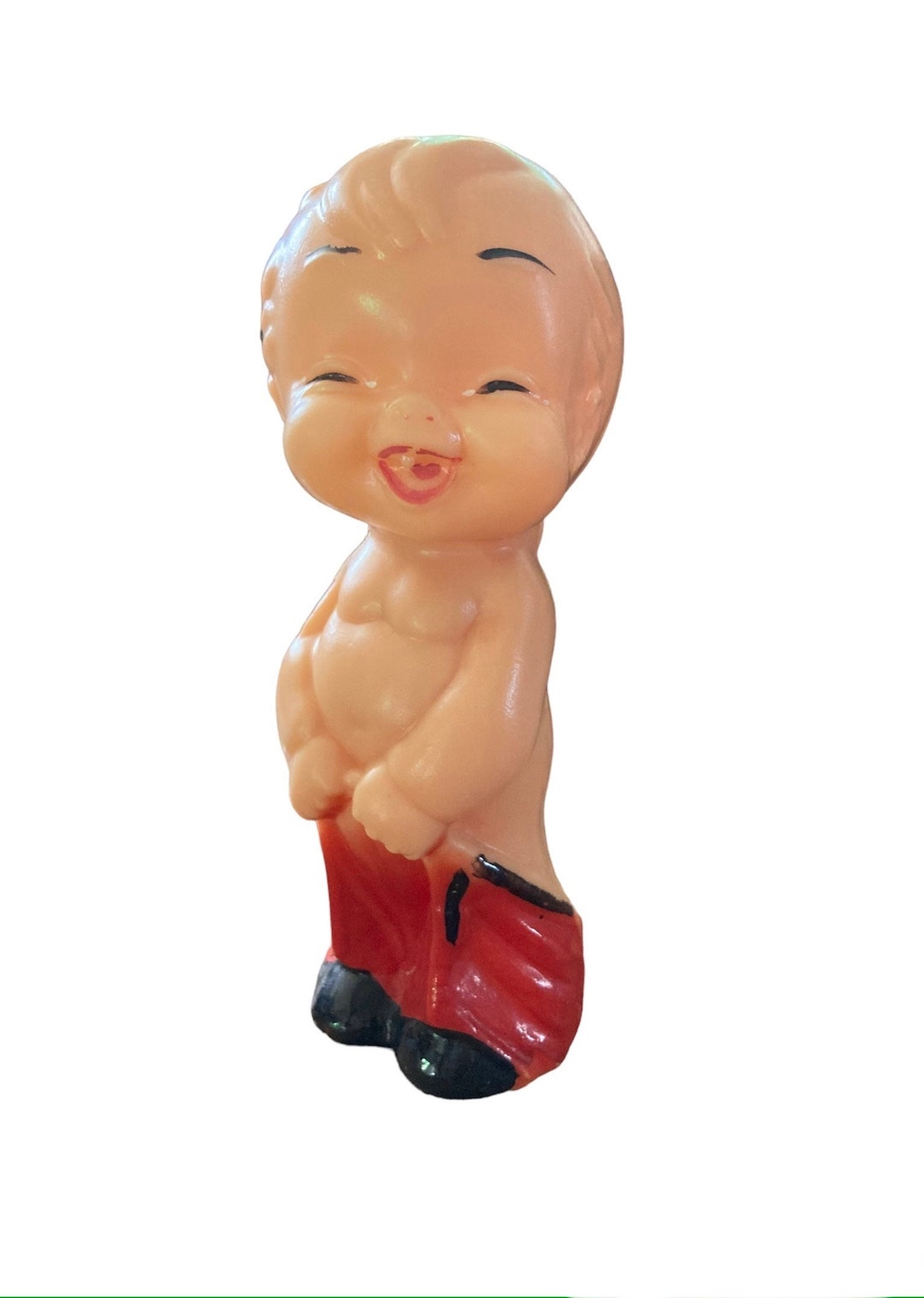USSR Plastic Boy Toy, Vintage Russian Figurine, Made in 1970s, Soviet ...